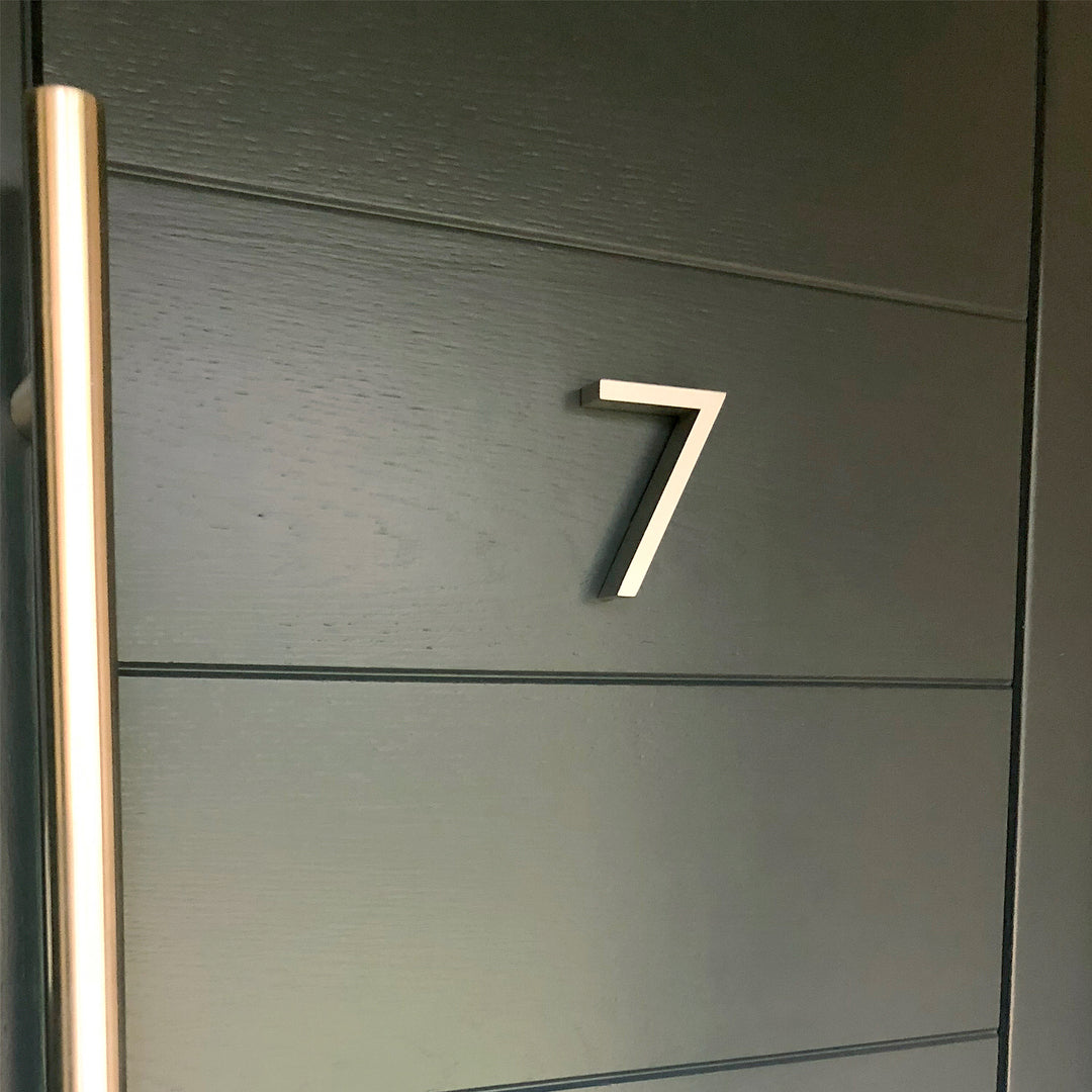SEVEN | Door Number Contemporary Mid Century Design | Lerret