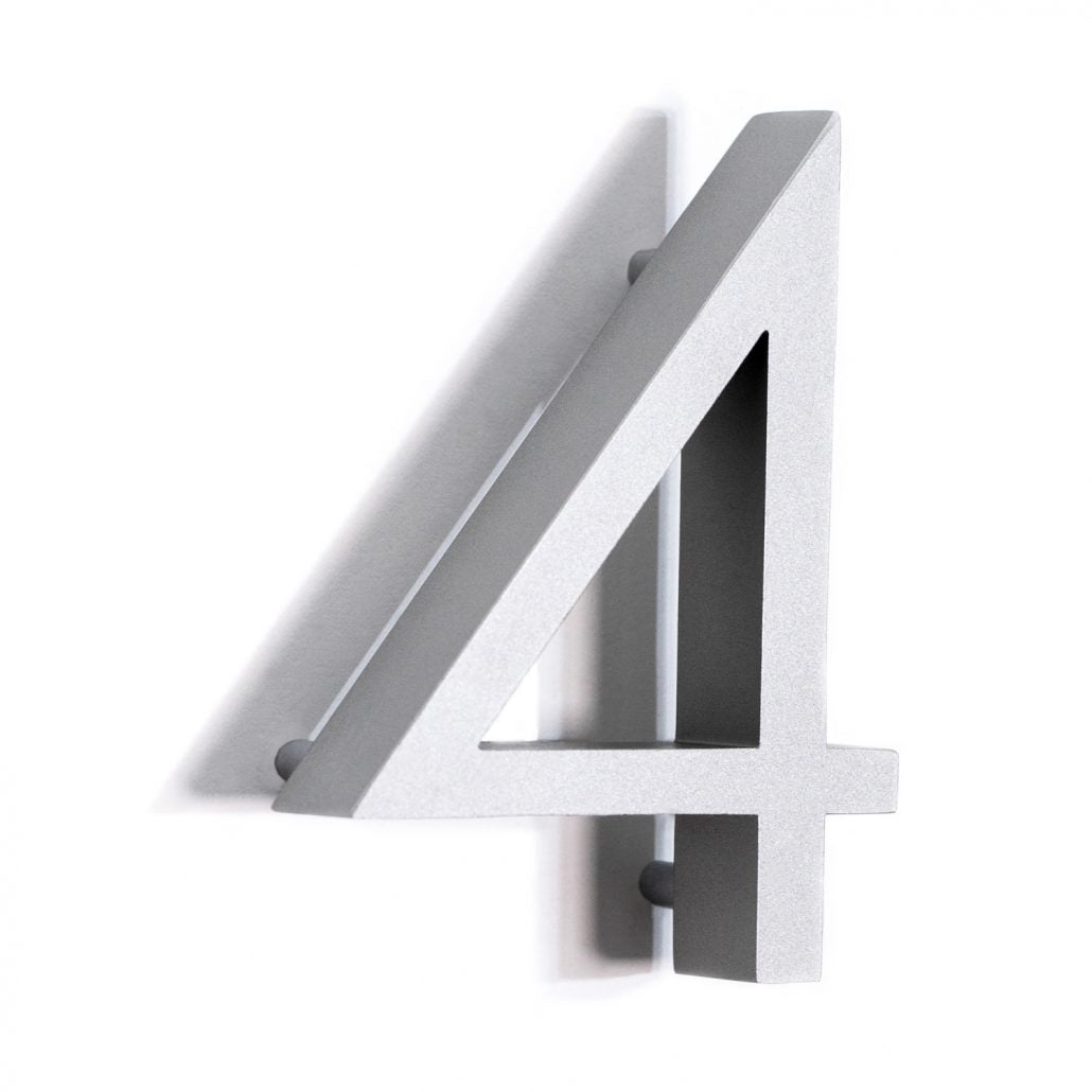 FOUR | Door Number Contemporary Mid Century Design | Lerret