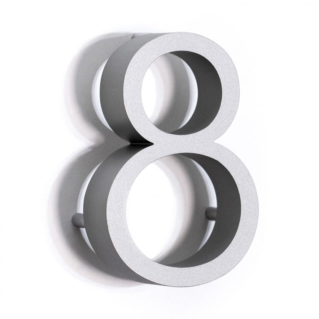 EIGHT | Door Number Contemporary Mid Century Design | Lerret