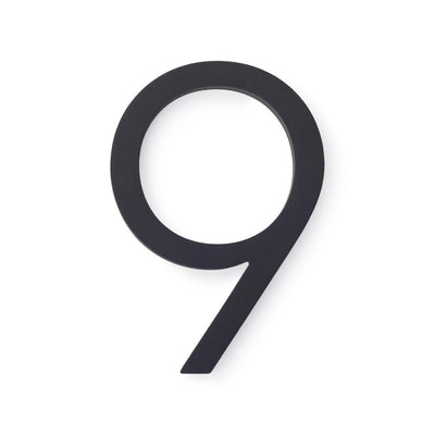 NINE | Door Number Contemporary Mid Century Design | Lerret